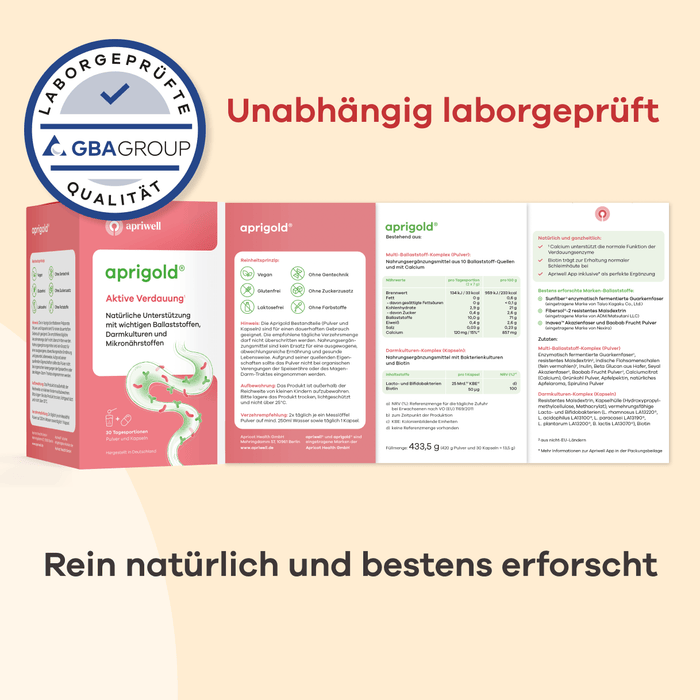 aprigold® - Natürlich gegen Verstopfung und Darmträgheit